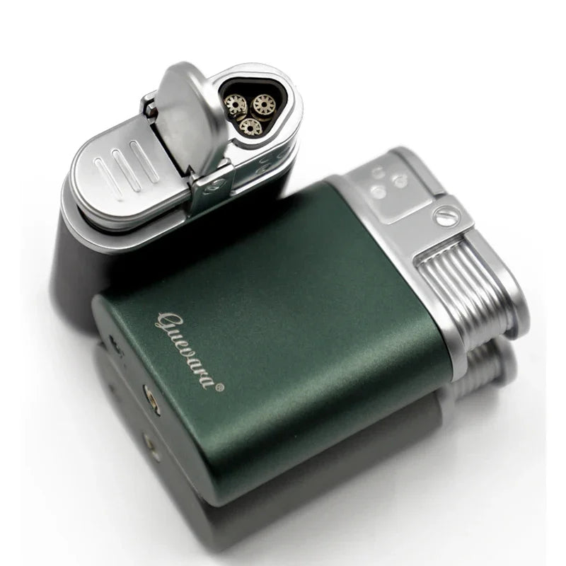Guevara Cigar Lighter 3 Jet Blue Flame Torch Modern Matte Triple Ligh ...