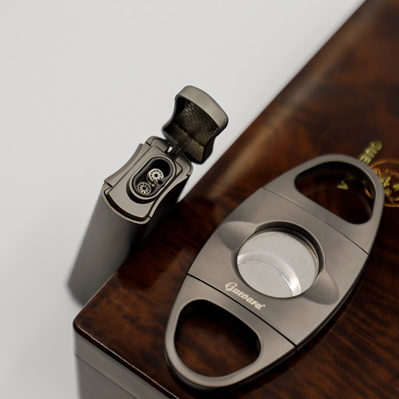 GUEVARA Cigar Cutter and Lighter Set Cigar Lighter Cutter – guevara lux